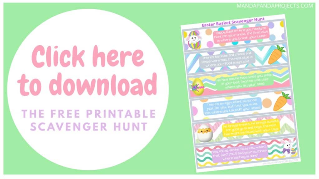 Printable Easter Basket Scavenger Hunt! Make Easter EGG-stra special