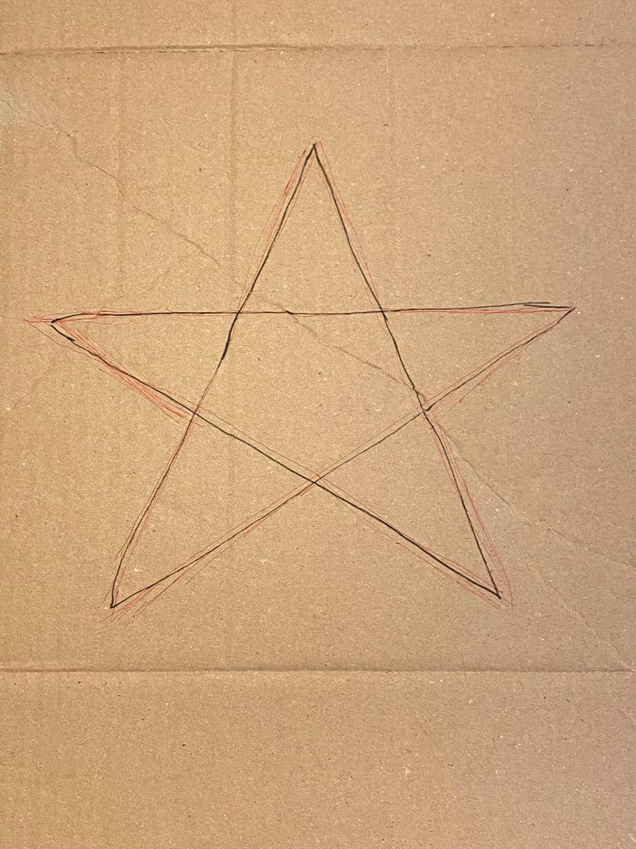 Patriotic Egg Carton Star Wreath for the 4th of July