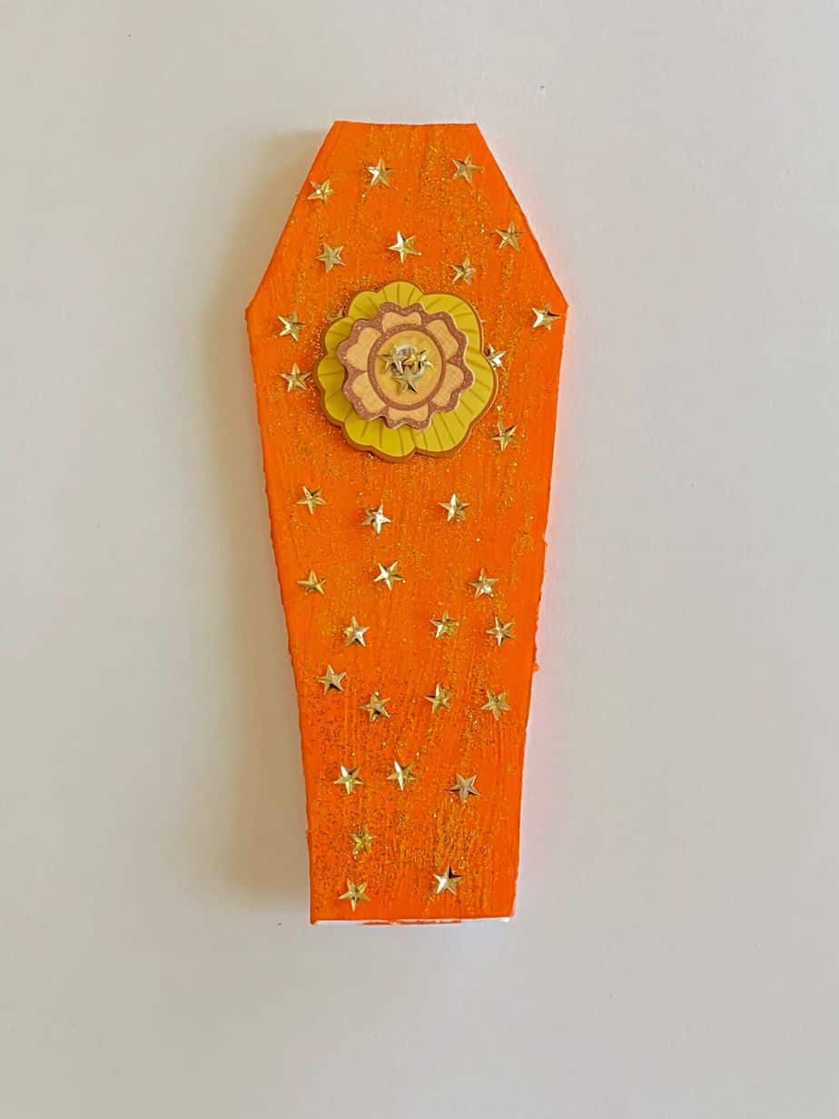 Blinged Out Rainbow Coffin Halloween Banner : Glam up your Party!