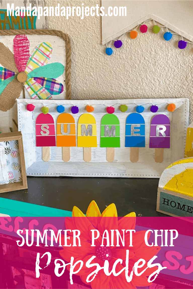 Summer Paint Swatch Popsicles - Manda Panda Projects