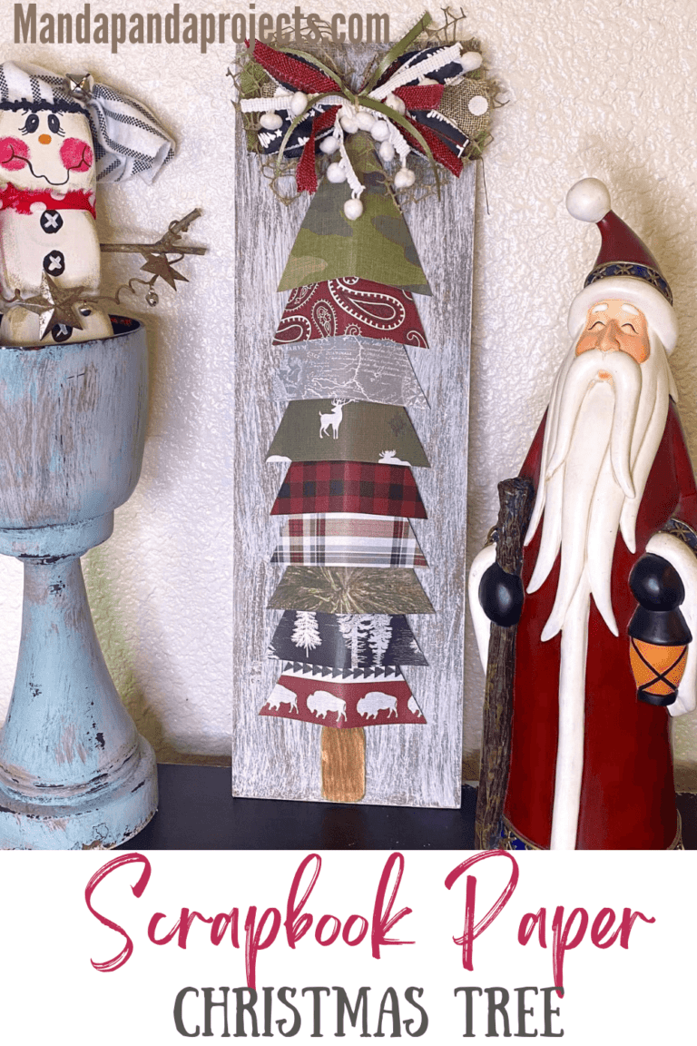 Scrapbook Paper Christmas Tree - Manda Panda Projects