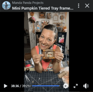 Mini Dollar Tree Fall Calendar Frame - Manda Panda Projects