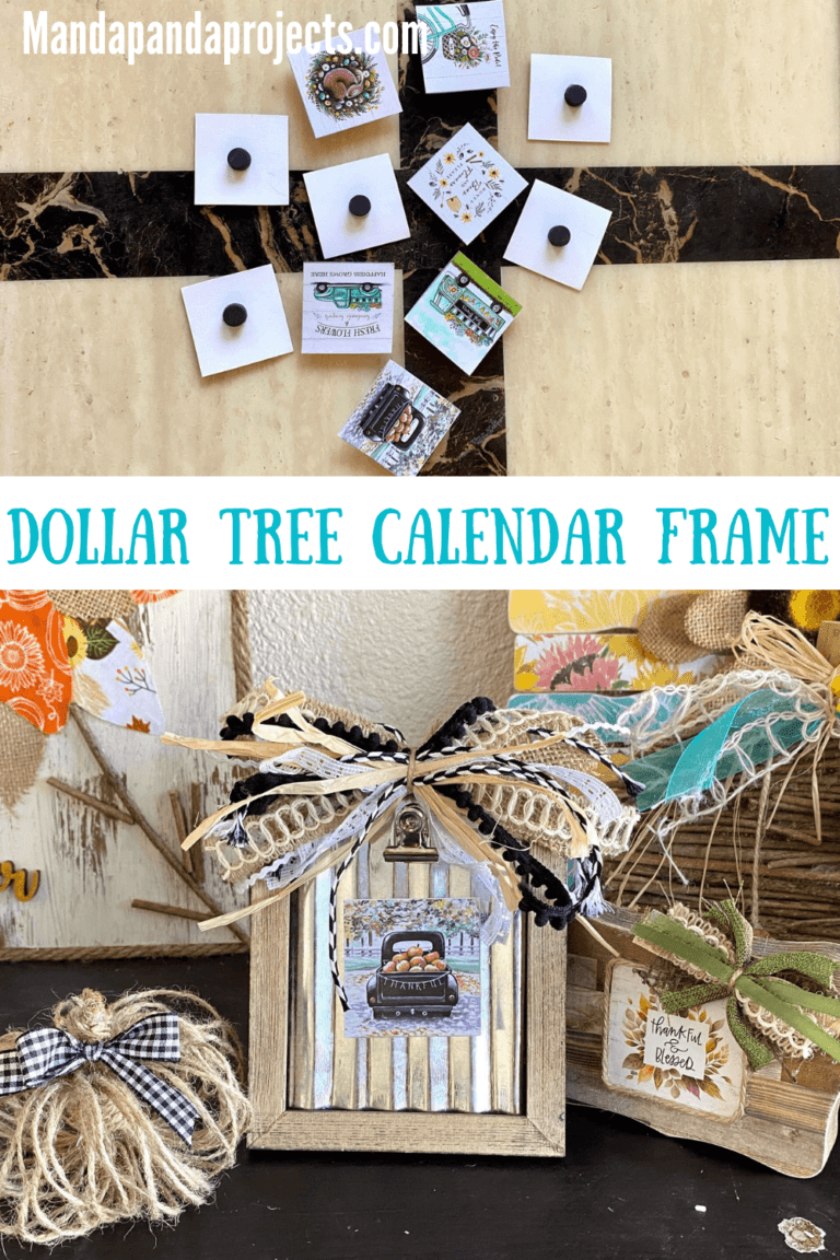 Dollar Tree Calendar Interchangeable Frames - Manda Panda Projects