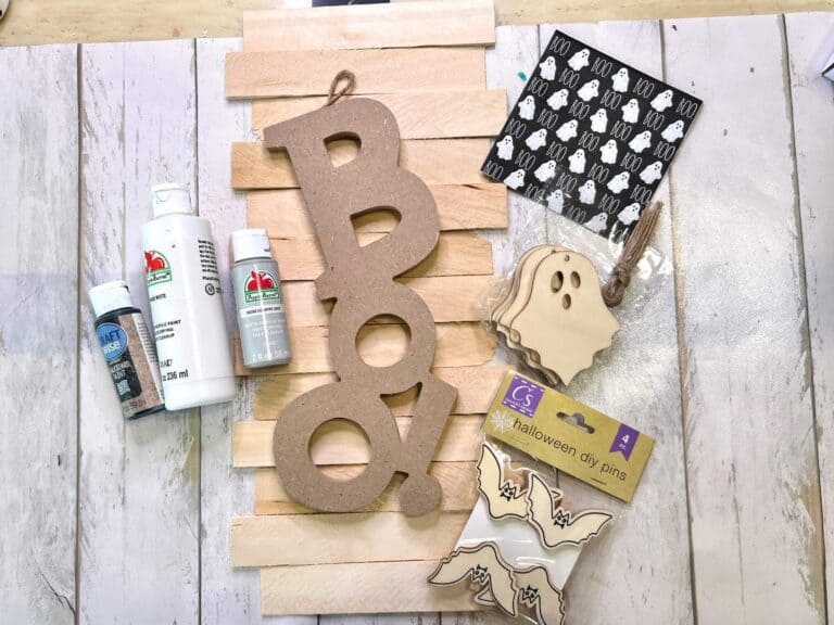 Dollar Tree BOO Napkin Sign - Manda Panda Projects