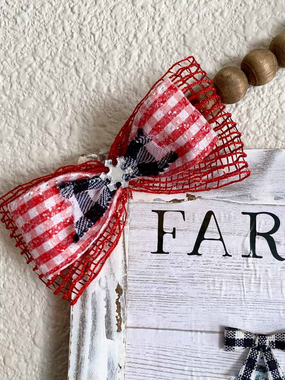 Dollar Tree Farm Fresh Christmas Trees Frame - Manda Panda Projects