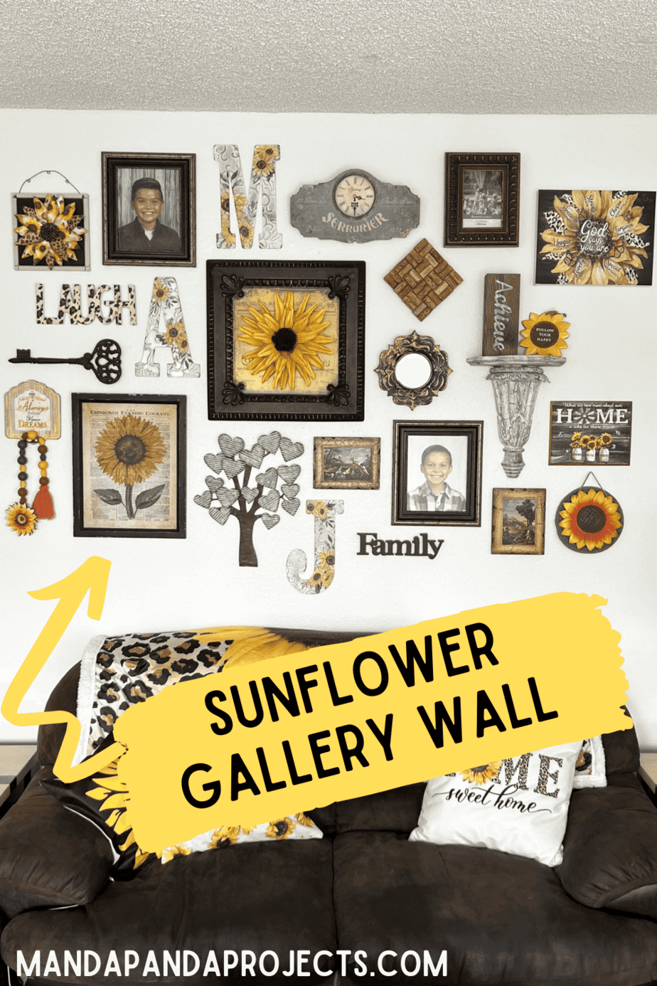 Sunflower Gallery Wall Inspo - Manda Panda Projects