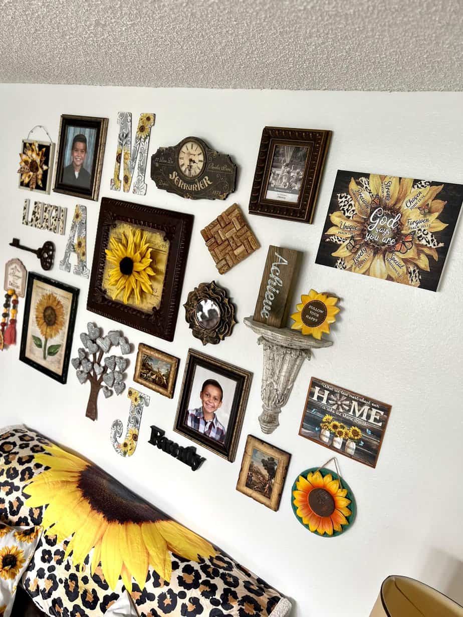 Sunflower Gallery Wall Inspo - Manda Panda Projects
