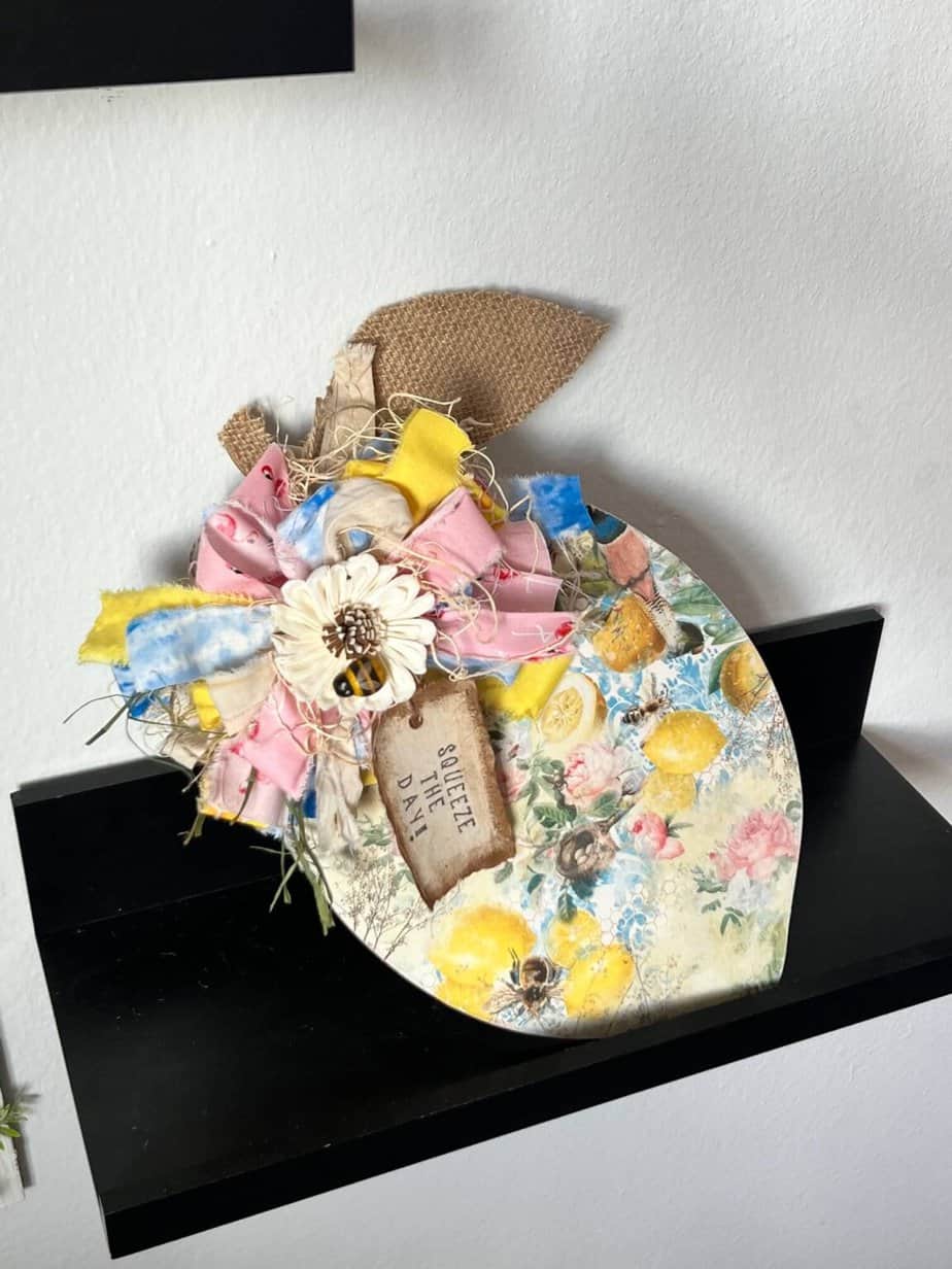 DIY Wooden Lemon Decor - Manda Panda Projects