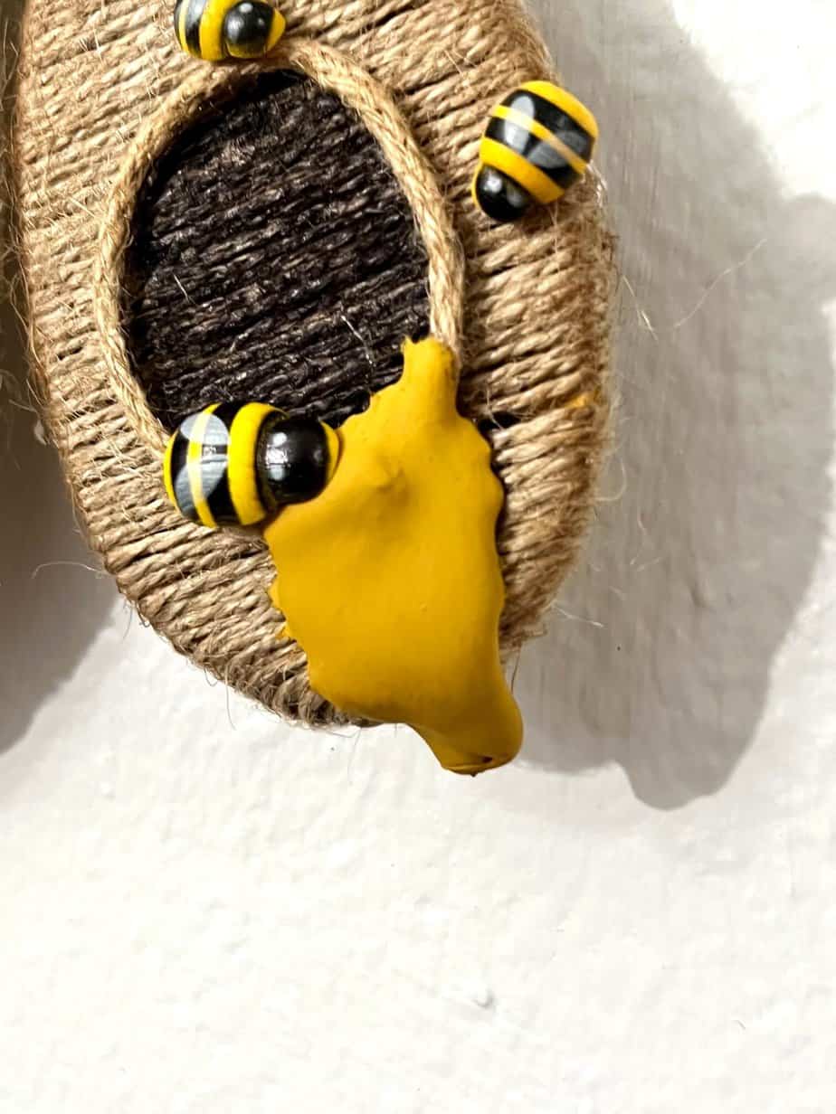 Dollar Tree Wood Spoon Beehives Manda Panda Projects