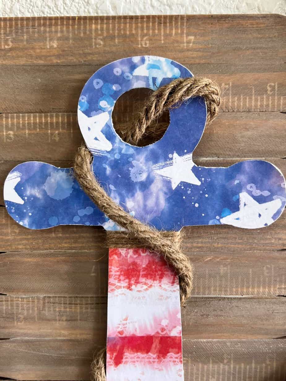 Dollar Tree Patriotic Anchor - Manda Panda Projects