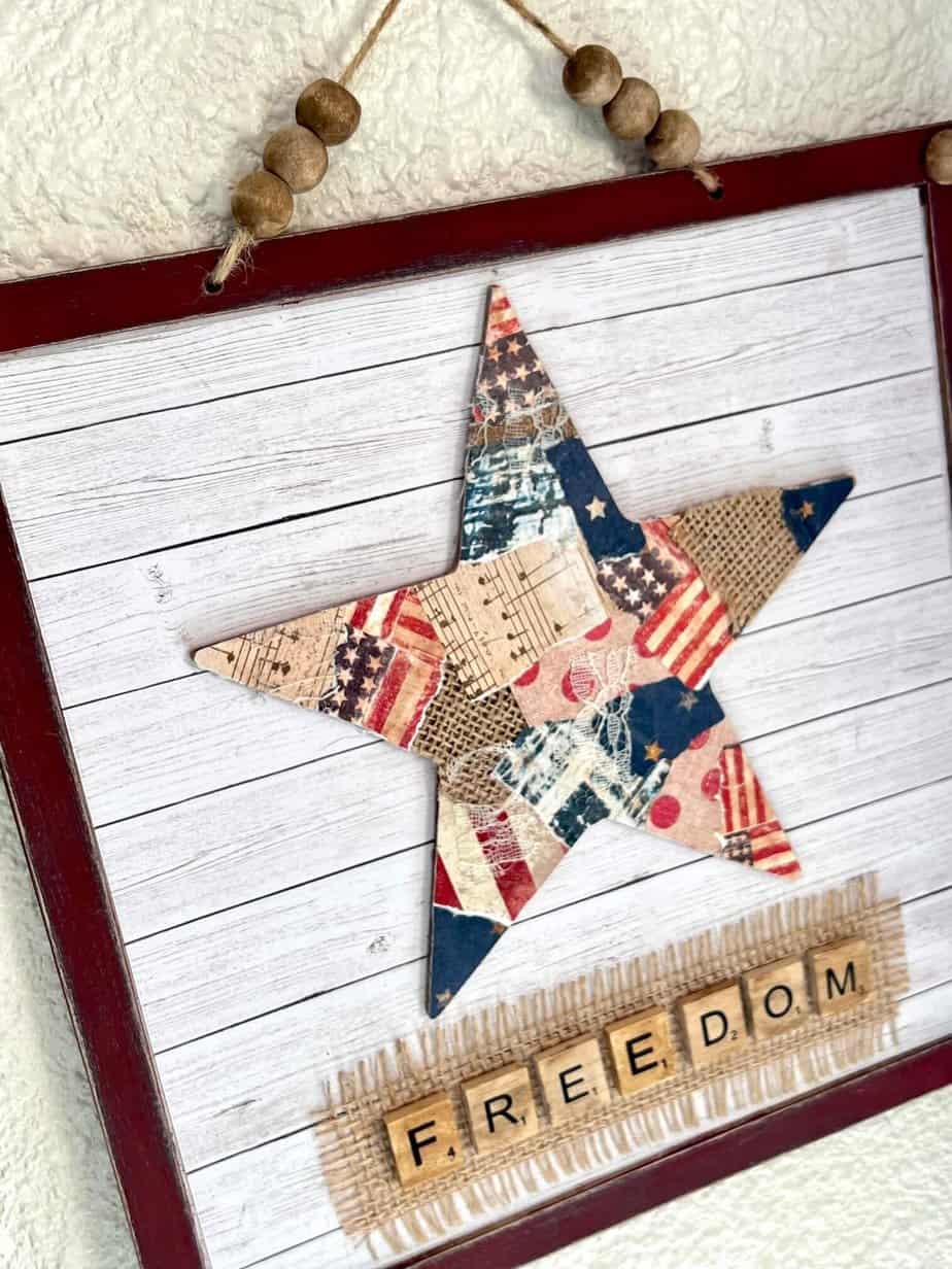 Patriotic Patchwork Star - Manda Panda Projects