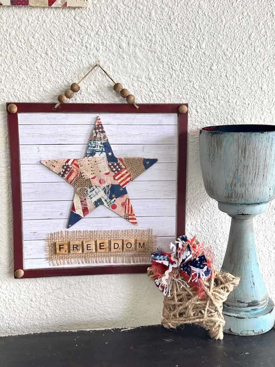 Patriotic Patchwork Star - Manda Panda Projects