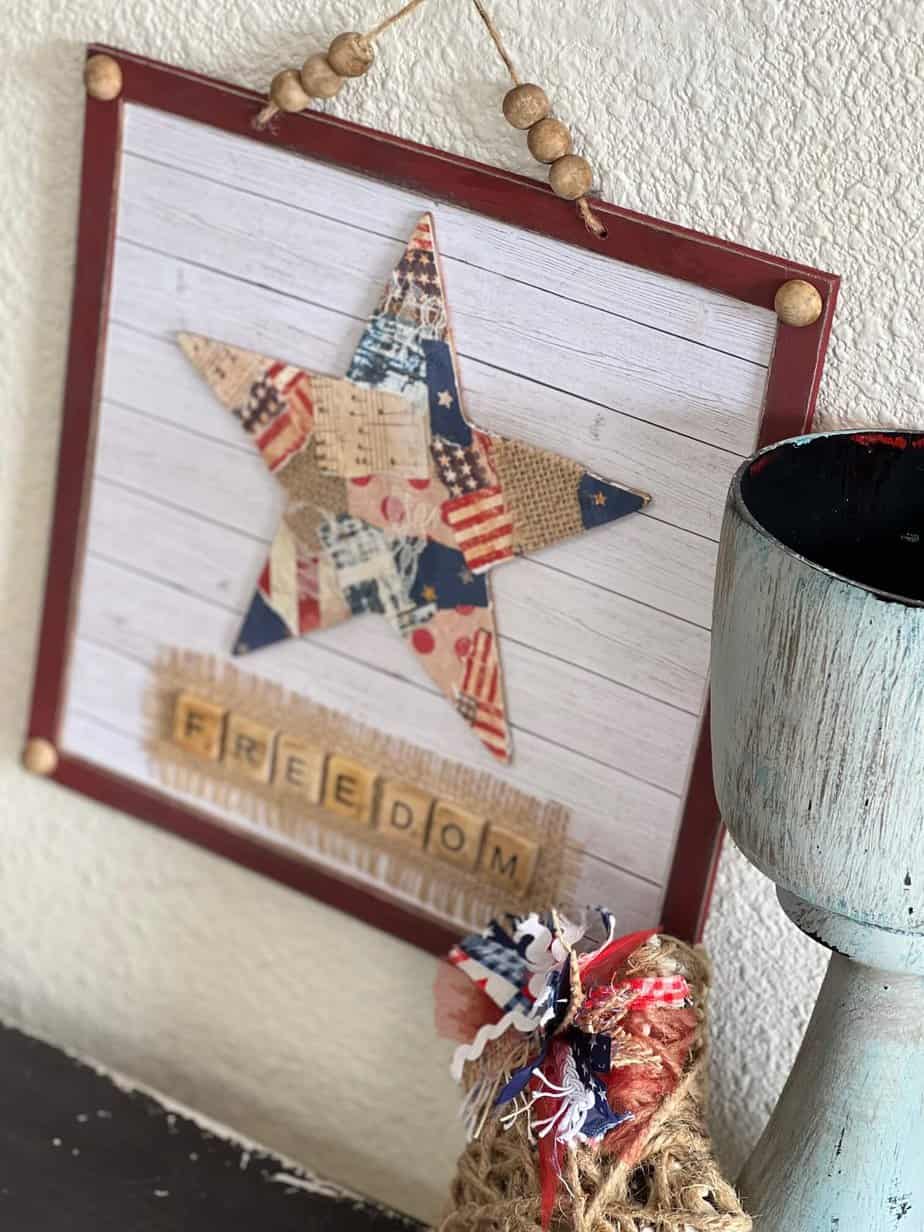 Patriotic Patchwork Star - Manda Panda Projects