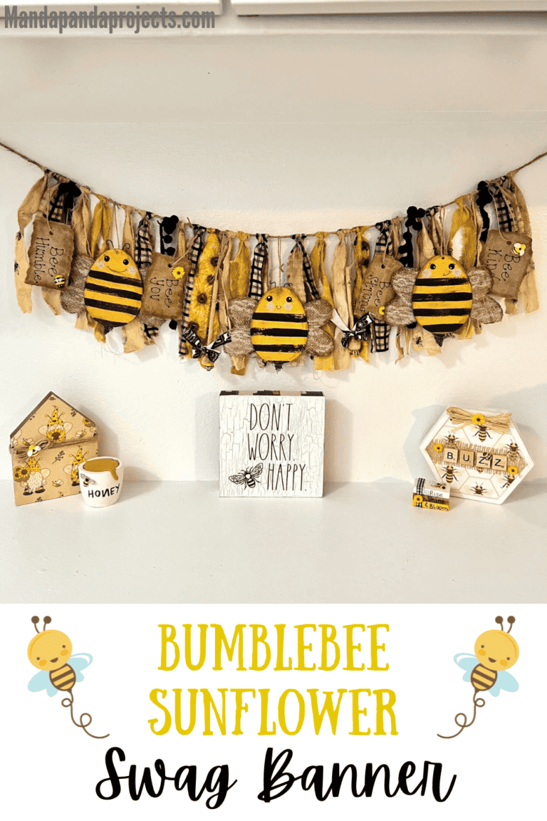 Bumblebee Sunflower Swag Banner - Manda Panda Projects