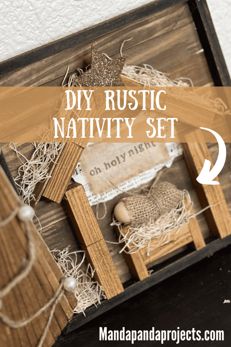 DIY Rustic Nativity Set - Manda Panda Projects