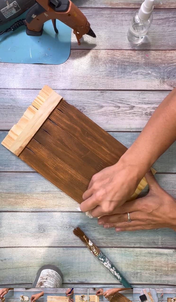 Wooden Winter Mittens Decor - Manda Panda Projects
