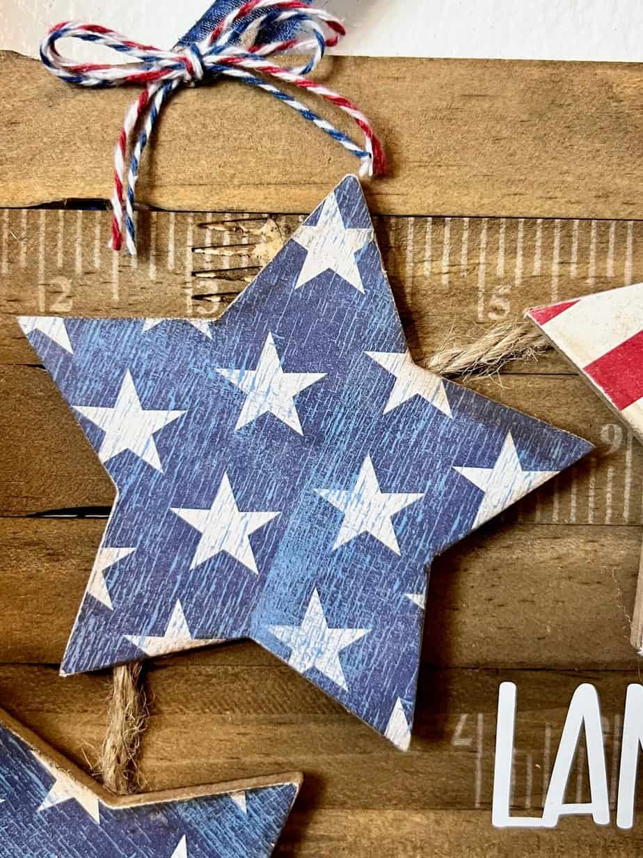 Patriotic Star Wreath - Manda Panda Projects